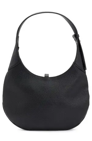 BOSS Lidney Leather Hobo Bag