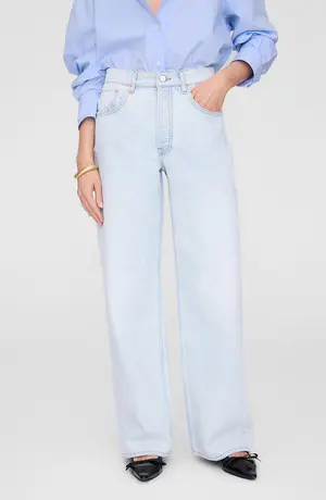 ANINE BING Manon Wide Leg Jean Ultra Bleached Blue