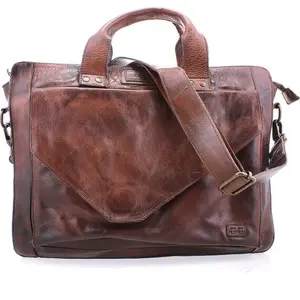 Bed Stu Leather Messenger Bag - Teak Dd