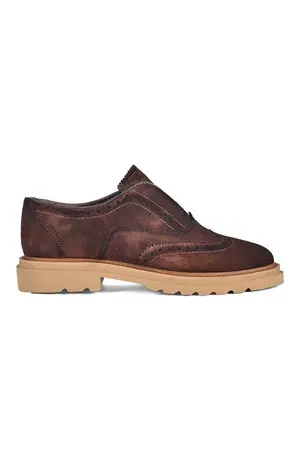 ROAN Blame Leather Slip-on Loafers - Dark Brown Mpd
