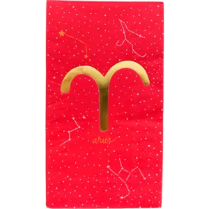 JOLLITY & CO Zodiac Themed Guest Napkins - Aries