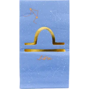 JOLLITY & CO Zodiac Themed Guest Napkins - Libra