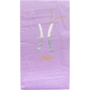 JOLLITY & CO Zodiac Themed Guest Napkins Pisces