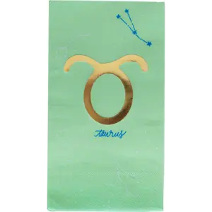 JOLLITY & CO Zodiac Themed Guest Napkins - Taurus