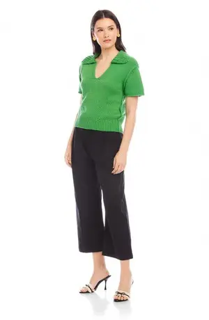 Fifteen Twenty Evie Cotton Johnny Collar Polo