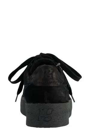 Paul Green Leather Zip Sneaker - Black Combo