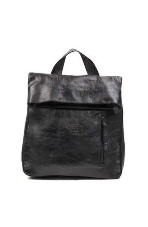 Bed Stu Leather Backpack - Black Rustic