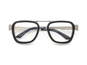 CADDIS Bandit Square Frame Reading Glasses - Matte Gunmetal - Matte Black