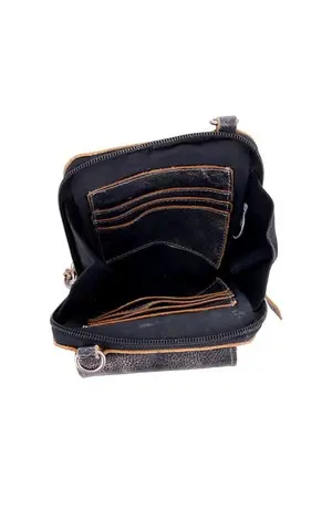 Bed Stu Alelike Crossbody Phone Holder - Black Lux