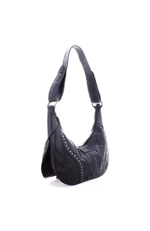 Bed Stu Saddle Shoulder Bag - Black Dd