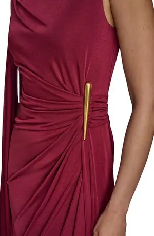 Donna Karan New York Ruched Drape Gown