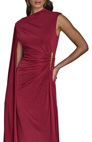 Donna Karan New York Ruched Drape Gown