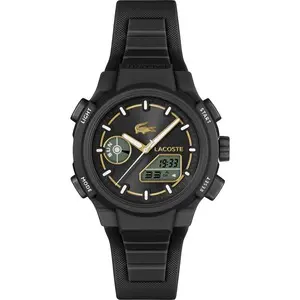 Lacoste Silicone Strap Watch - Black