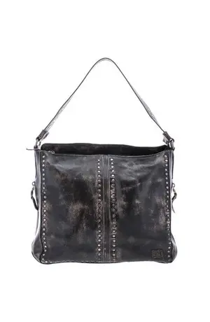 Bed Stu Packet Ltc Leather Shoulder Tote - Black Hw
