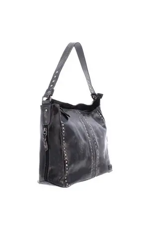 Bed Stu Packet Ltc Leather Shoulder Tote - Black Hw