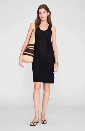 ANINE BING Arie Mini Dress - Black