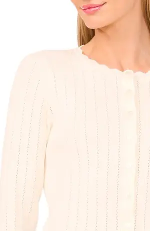Ted Baker London Rib Pointelle Cardigan