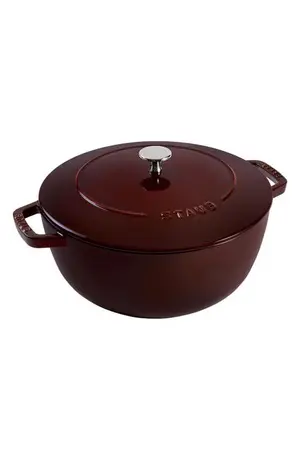 STAUB 5-quart Enameled Cast Iron Cocotte - Grenadine