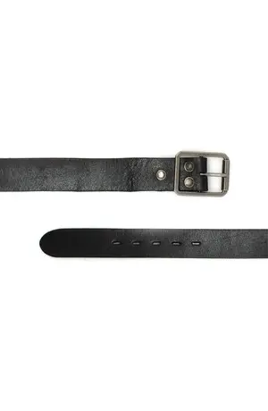 Bed Stu Drifter Leather Belt - Black Dd
