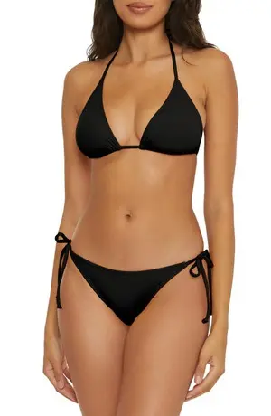 BCA BY REBECCA VIRTUE Side Tie Bikini Bottom - Black