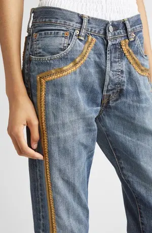 CONNER IVES The Reconstitituted Denim Bullion Jeans