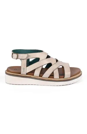 ROAN Centrist Leather Fisherman Sandals - Bone Hd