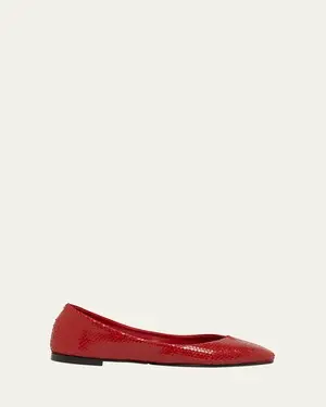 Jacquemus Les Ballerines Mixed Leather Flats