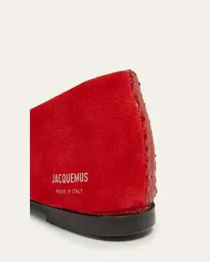 Jacquemus Les Ballerines Mixed Leather Flats