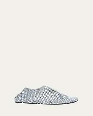 Christopher Esber Minette Bezeled Mesh Ballerina Flats - Bezeled Grey