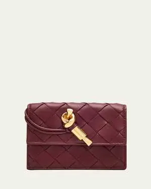 Bottega Veneta Andiamo Slim Leather Card Case Barol