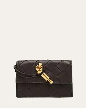 Bottega Veneta Andiamo Slim Leather Card Case - Fondant