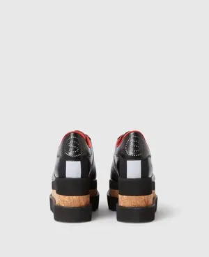 Stella McCartney Sneak-elyse Platform Lace-up Sneakers - Black