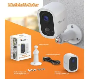 TOUCAN Wireless 2k S4 Security Camera And Solar Panel Bundle