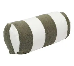 SUNNYLIFE Inflatable Beach Pillow Vacay Olive Stripe - One-color