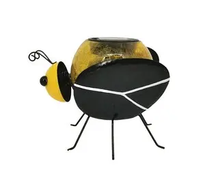 TEMP-TATIONS As Is Outdoors Solar Crackle Glass Critter - One-color