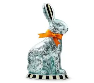 MACKENZIE-CHILDS As Is Large Calico Foil Bunny - One-color