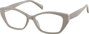 Zenni Cat-eye Full Rim Frame Glasses - Gray
