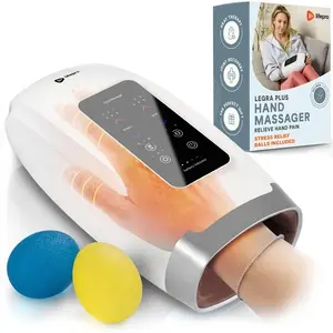 LIFEPRO Legra Hand Massager With Heat & Compression – Finger - White
