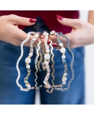 HEADBANDS OF HOPE Wavy Beaded Headband