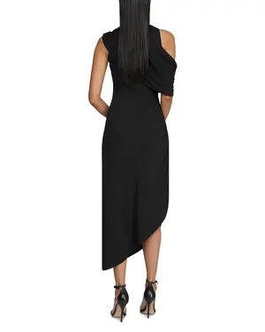 Halston Gabrielle Matte Jersey Midi Dress