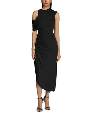 Halston Gabrielle Matte Jersey Midi Dress