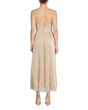 Halston Denise Sequin Midi Dress