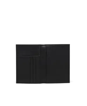 Prada Saffiano Leather Passport Holder - Black