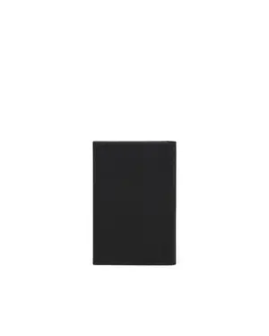 Prada Saffiano Leather Passport Holder - Black