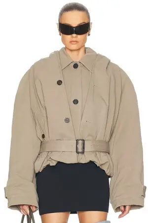 Balenciaga Hooded Coats For Women