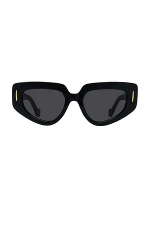 Loewe Anagram Sunglasses - Shiny Black & Smoke