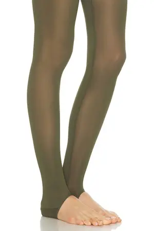 Wardrobe.NYC Sheer Stirrup Legging - Military