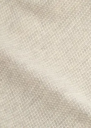 John Smedley Textured Fine-knit Wool Polo Shirt