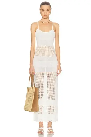 Solid & Striped The Felice Crochet Dress - Brule