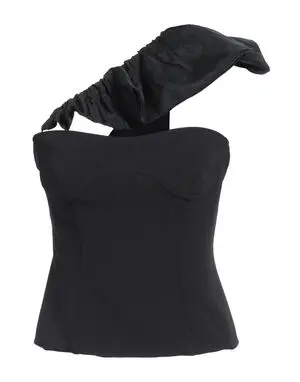 Pinko One-shoulder Top With Detachable Sleeves